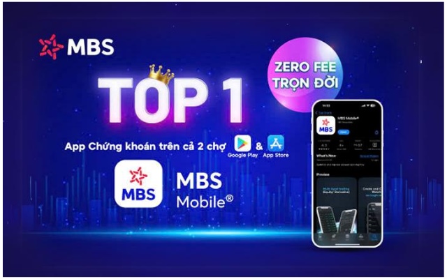 MBS Mobile App vươn lên vị trí TOP 1 Ứng dụng chứng khoán - “Quả ngọt” của chặng đường chuyển ...